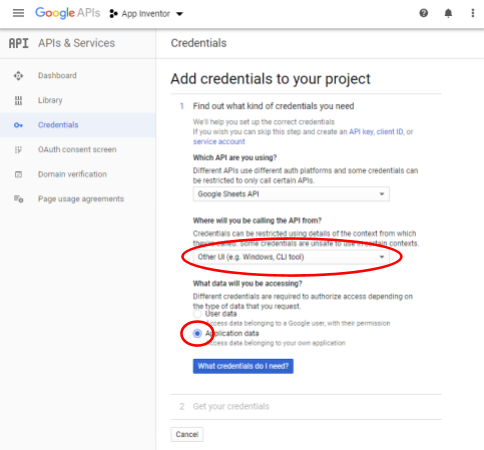 Google Sheets API Setup